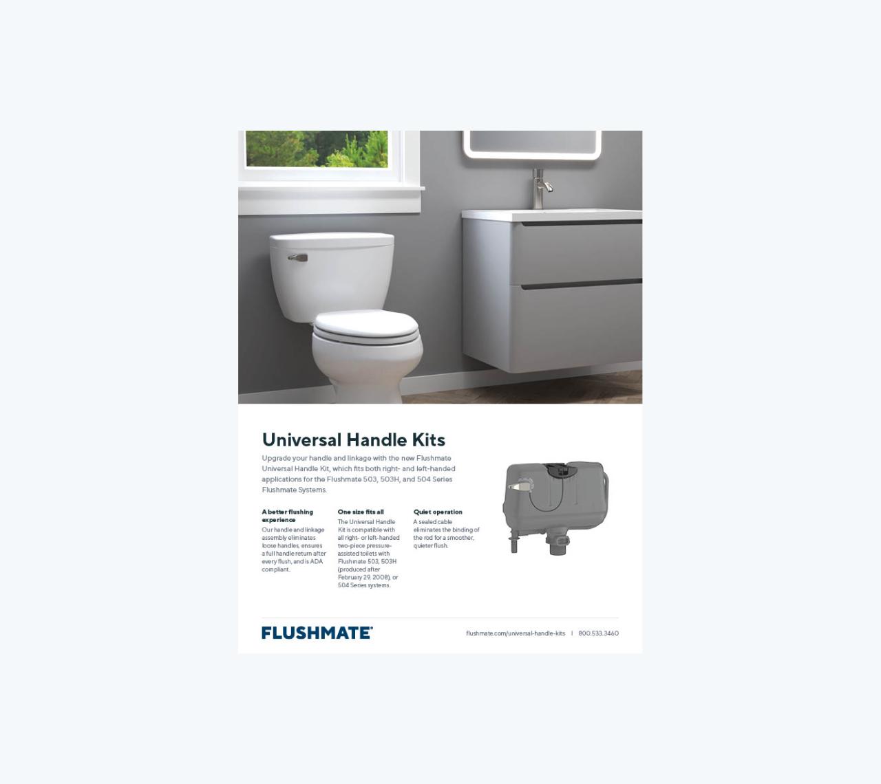Flushmate® | Universal Handle Kits For Pressure-assisted Toilets